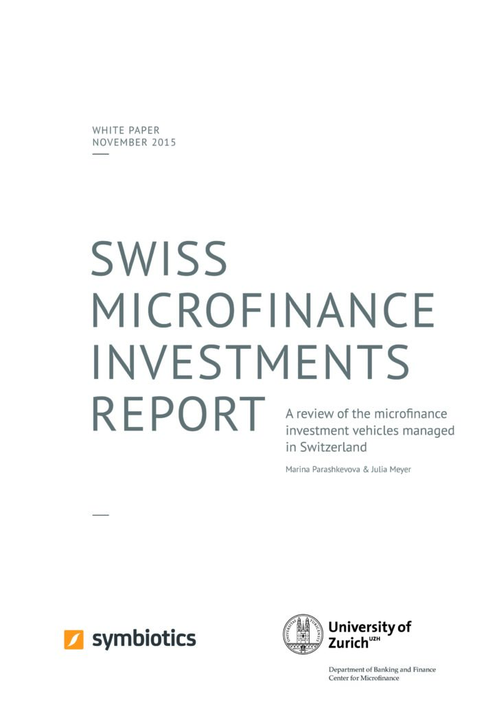 Swiss Microfinance Investment Report • Symbiotics Group